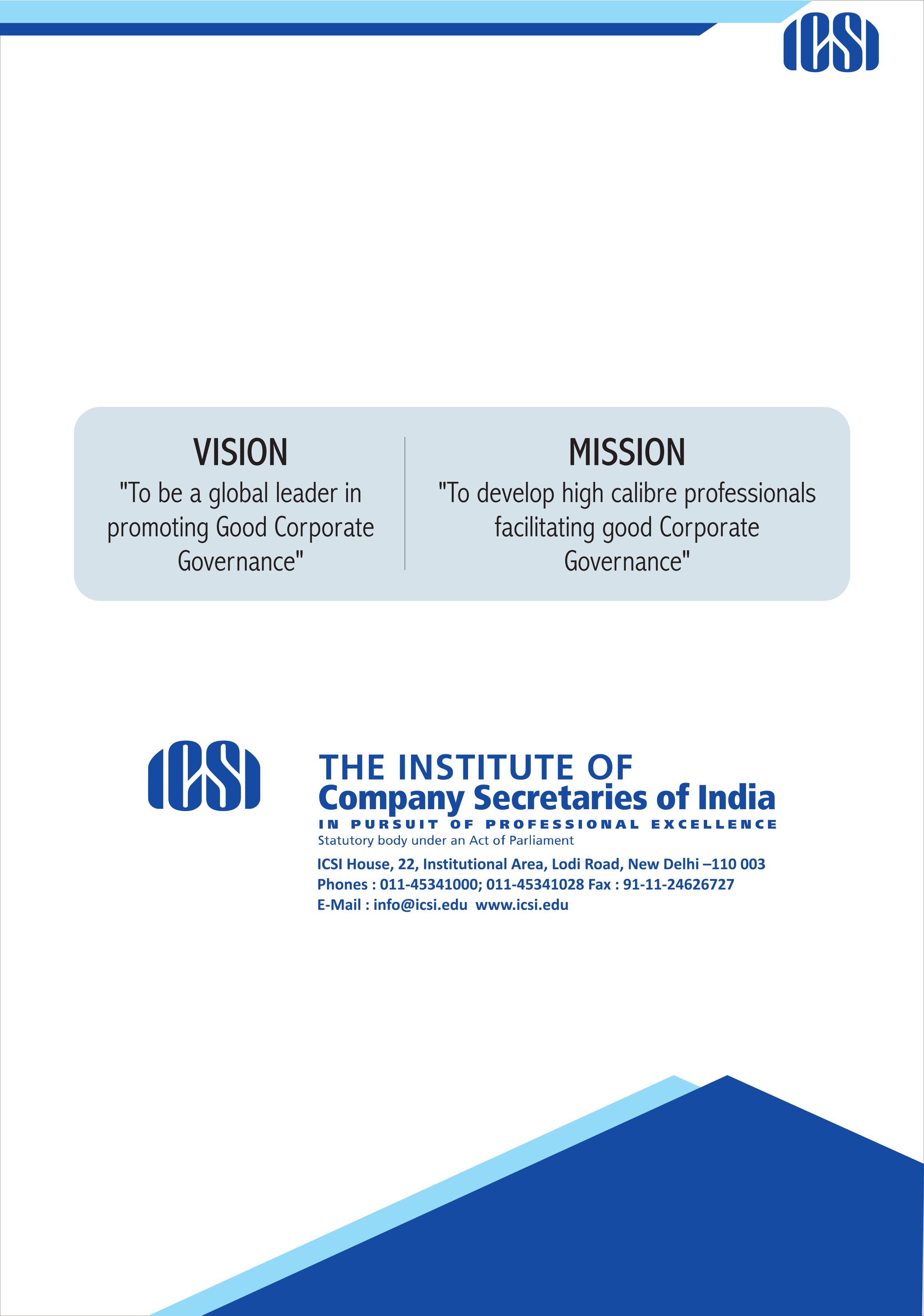 ICSI Charted Secretary