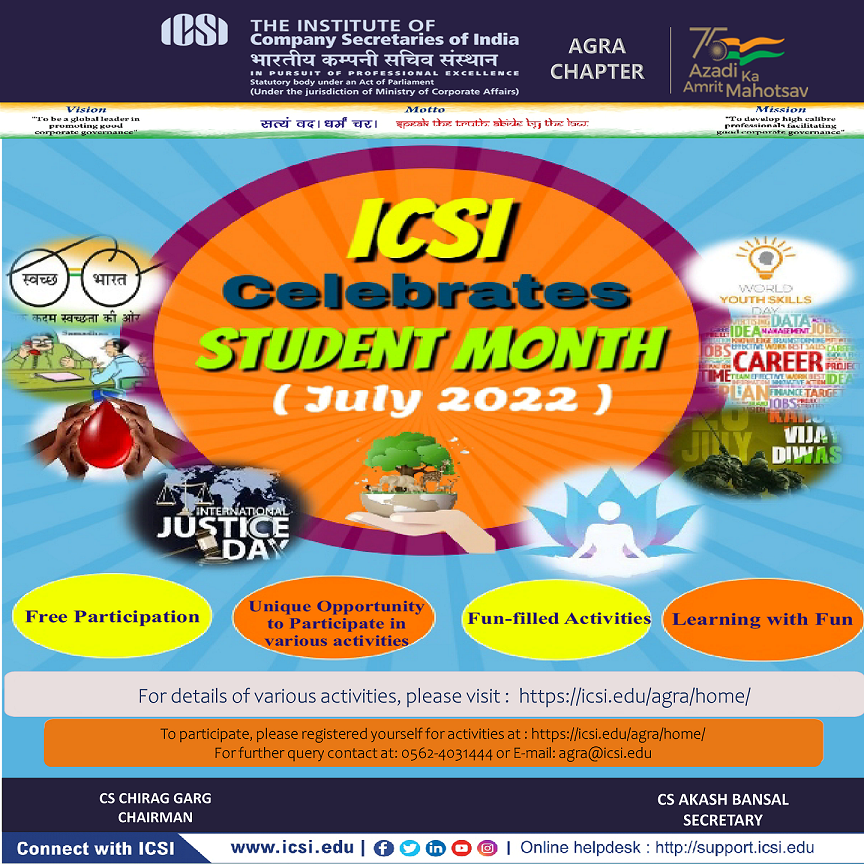 ICSI - ICSI STUDENT MONTH