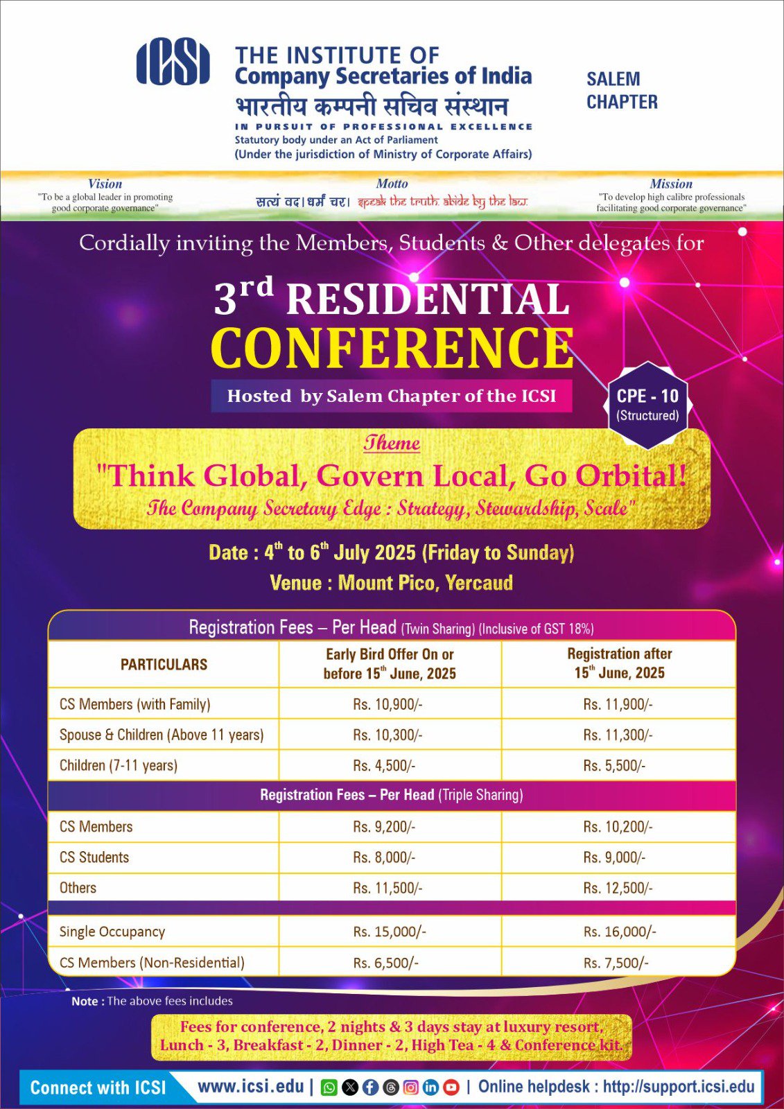 ANNOUNCEMENTS | ICSI