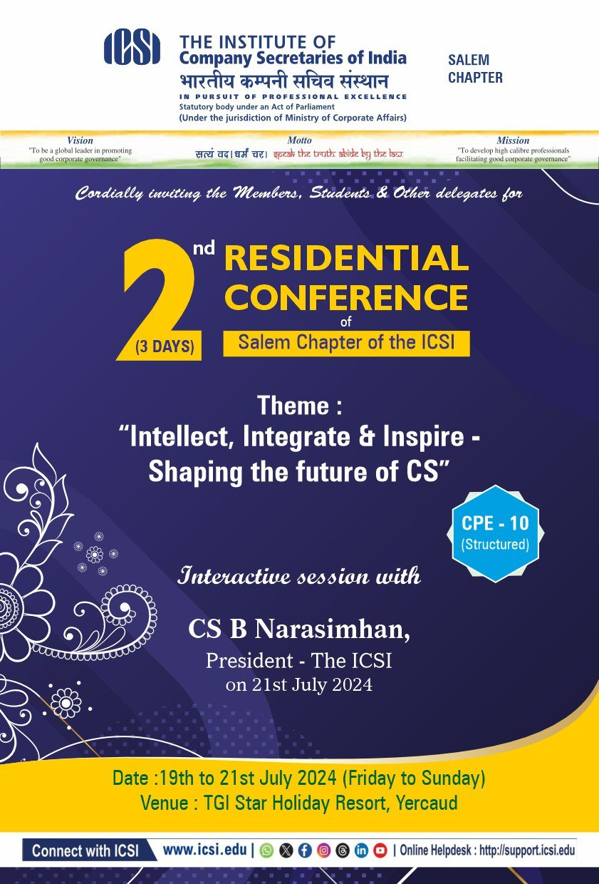 ANNOUNCEMENTS | ICSI