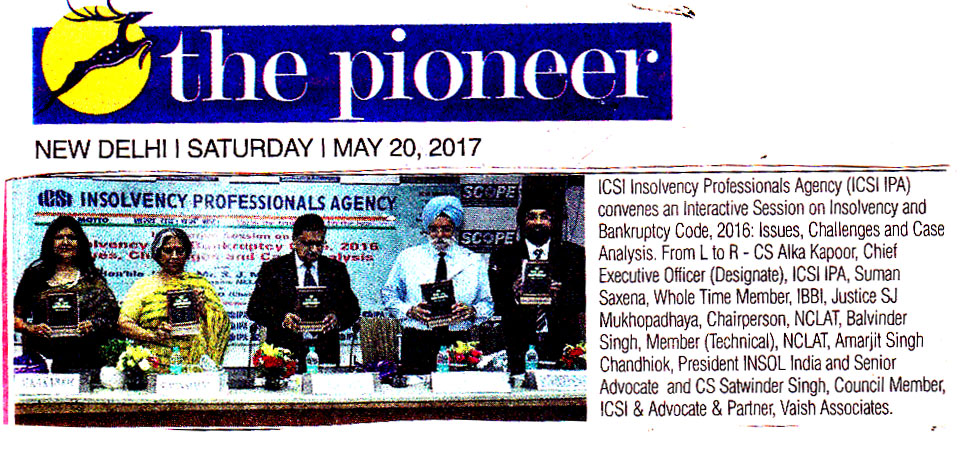 PrintMediaCoveragesMay2017 | ICSI
