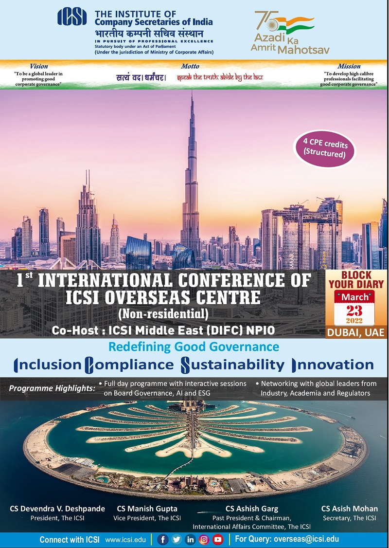 International Conference of ICSI Overseas Centre | ICSI