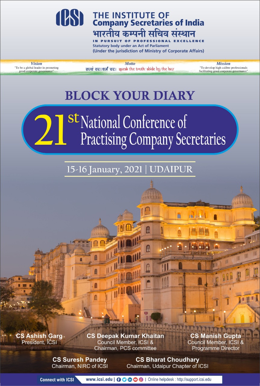 21st National Conference of Practicing Company Secretaries | ICSI