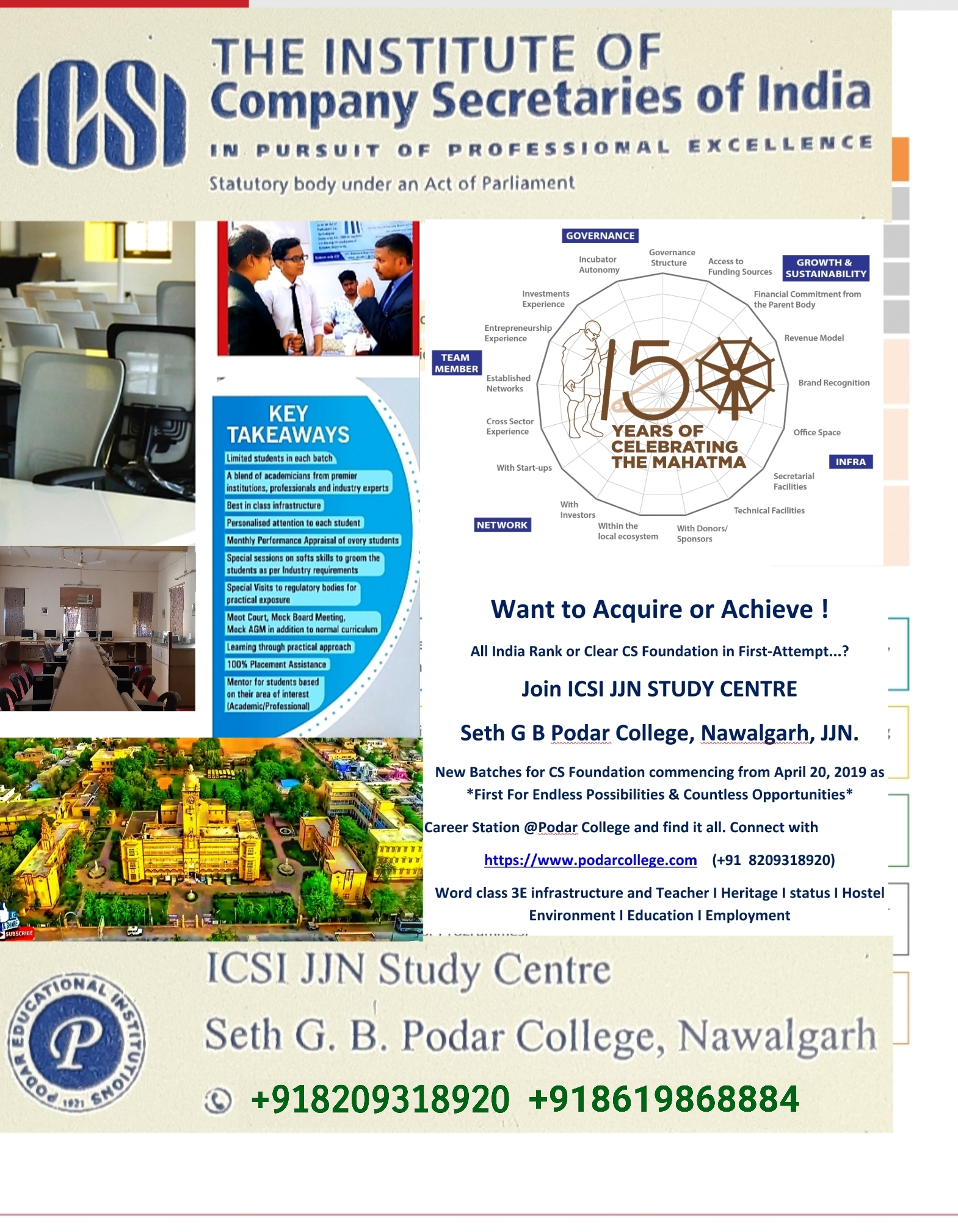 Classroom Teaching At Study Centres | ICSI