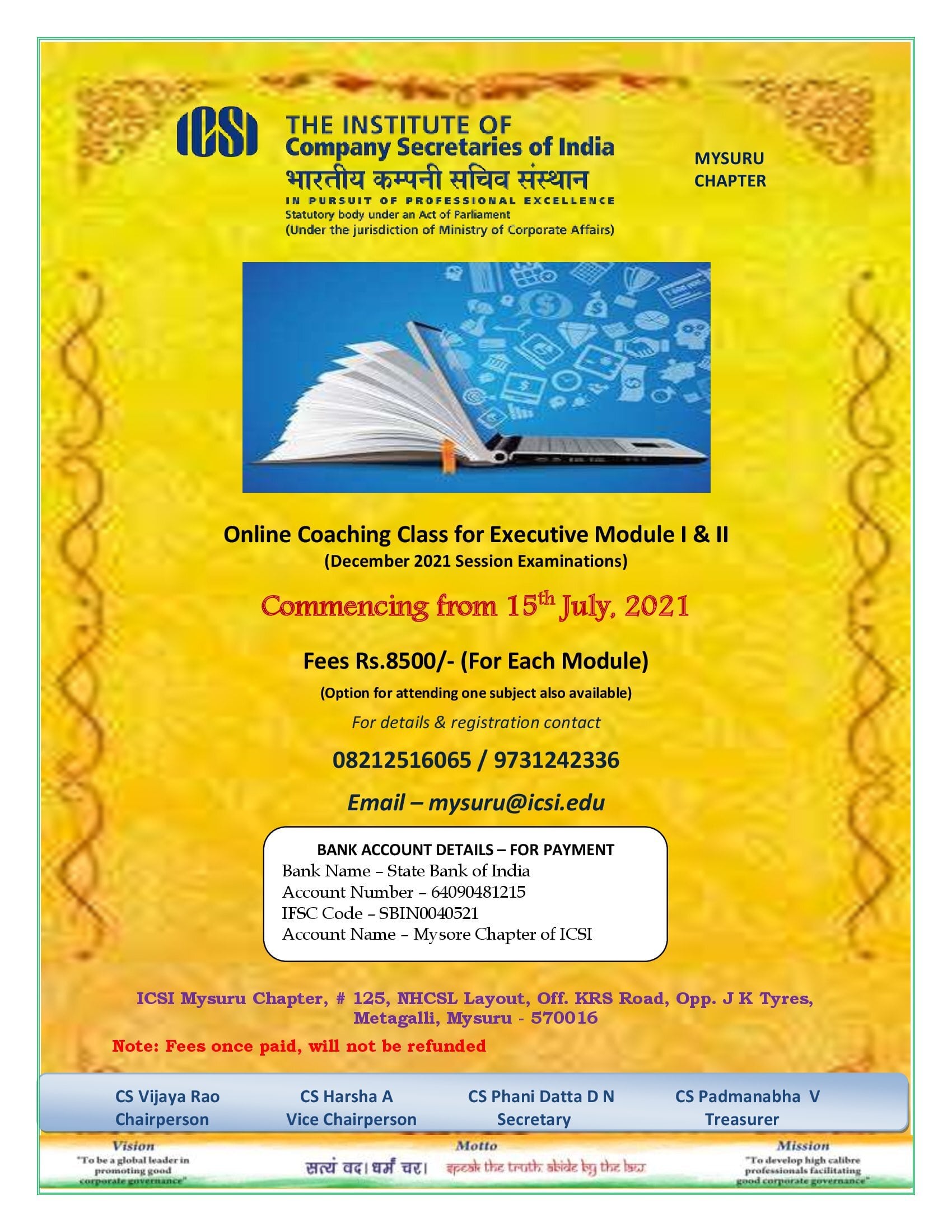 ICSI - Online Classes